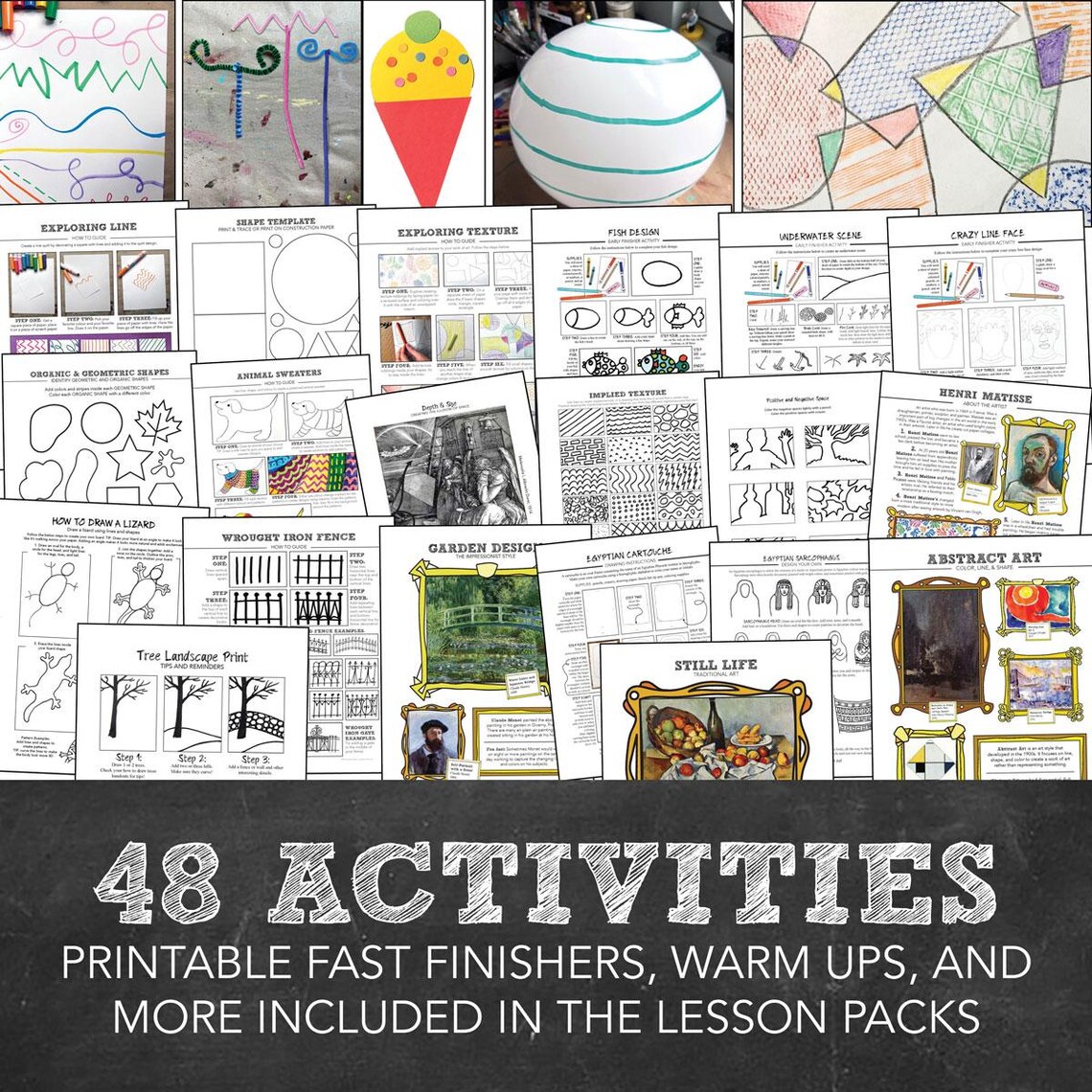 Elementary Art Curriculum: First 9 Weeks, K-5 Art Projects - Etsy