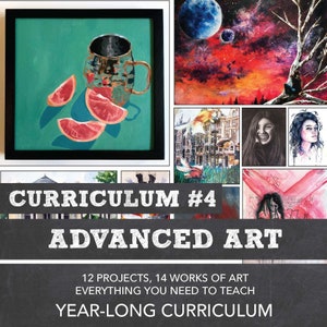 Middle, High School Visual Art: 6 Art Curriculums, 4 Years, Projects ...