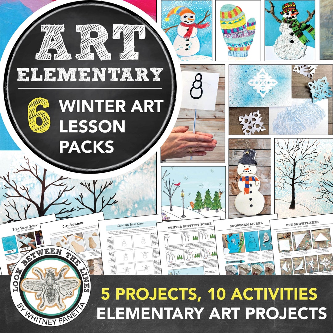 Elementary Art Winter Project Bundle Pack - Etsy