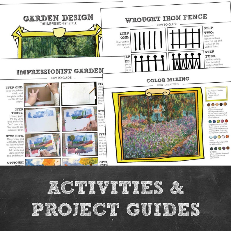 Elementary Art, Middle School Art Impressionist Painting Project, Art ...