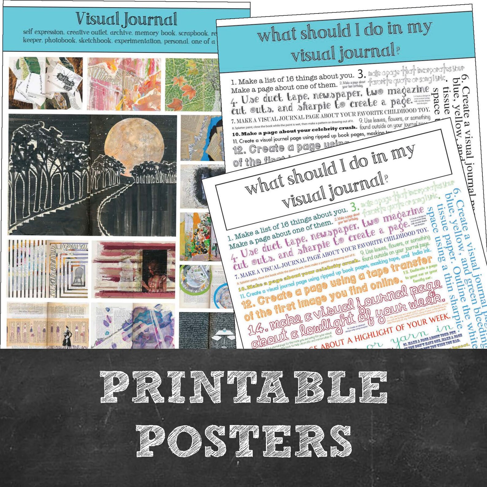 Middle School Art, High School Art Project Visual Journal, Altered Book ...