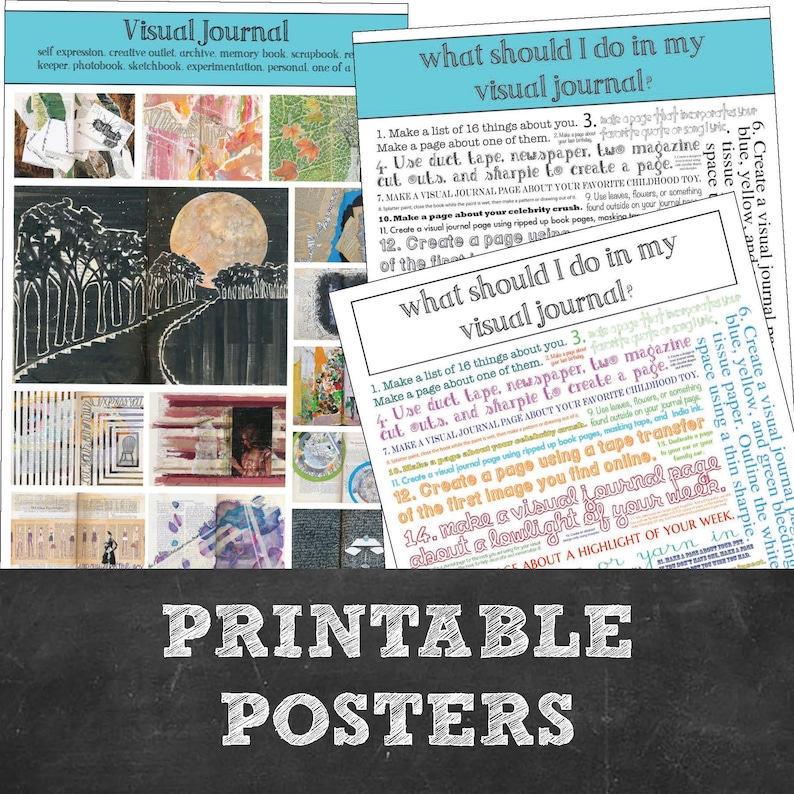 Middle School Art, High School Art Project Visual Journal, Altered Book ...
