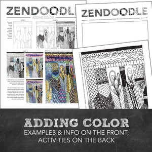 Zentangles Worksheet Bundle Elementary Middle High School Visual Art ...