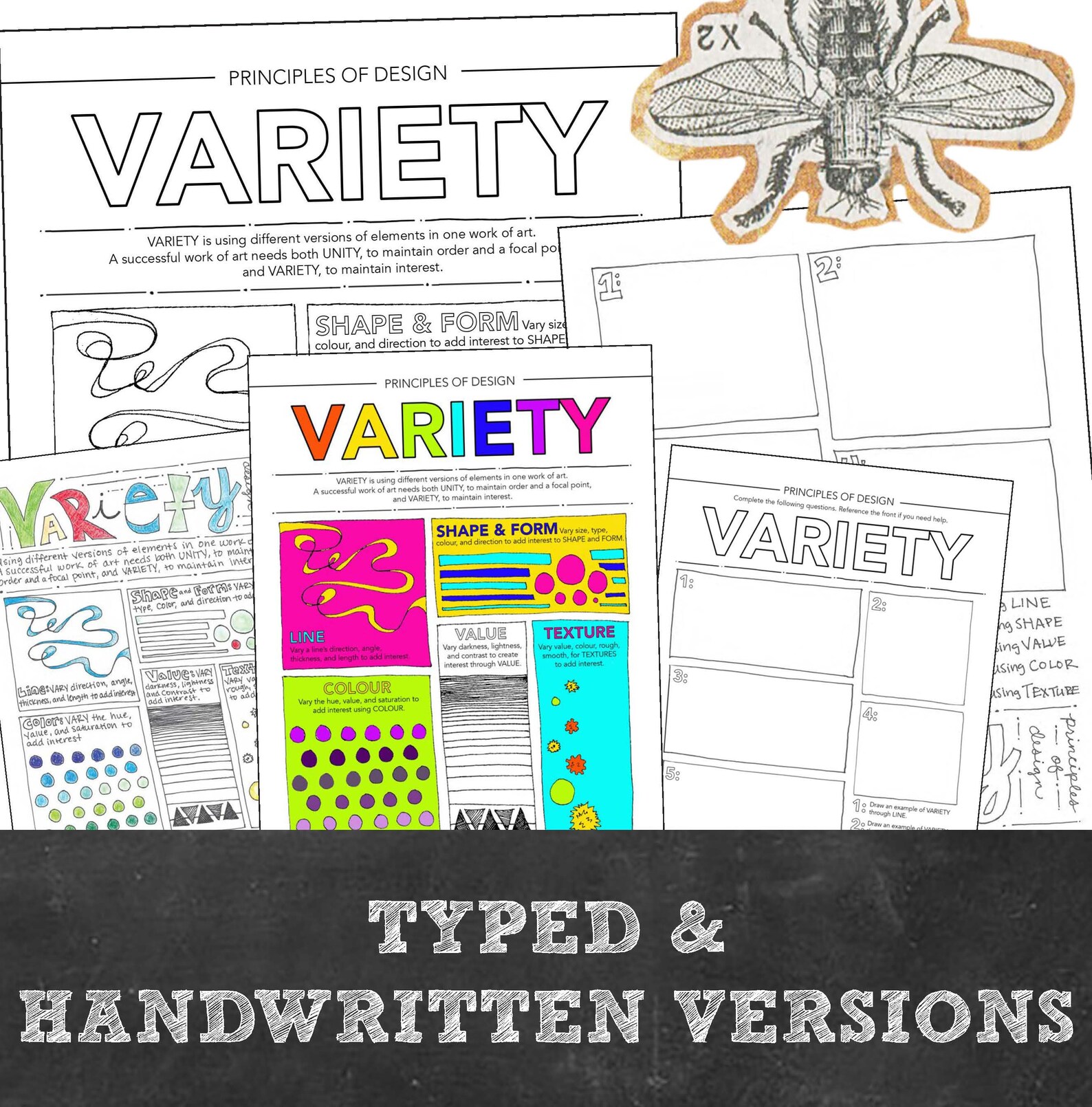 Principles of Design Worksheets, Activities, Posters, Using the ...