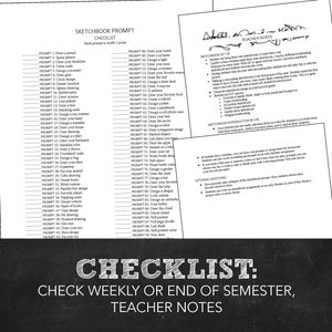 Middle, High School Art: Sketchbook Prompt, Class Opener or Bell Ringer ...