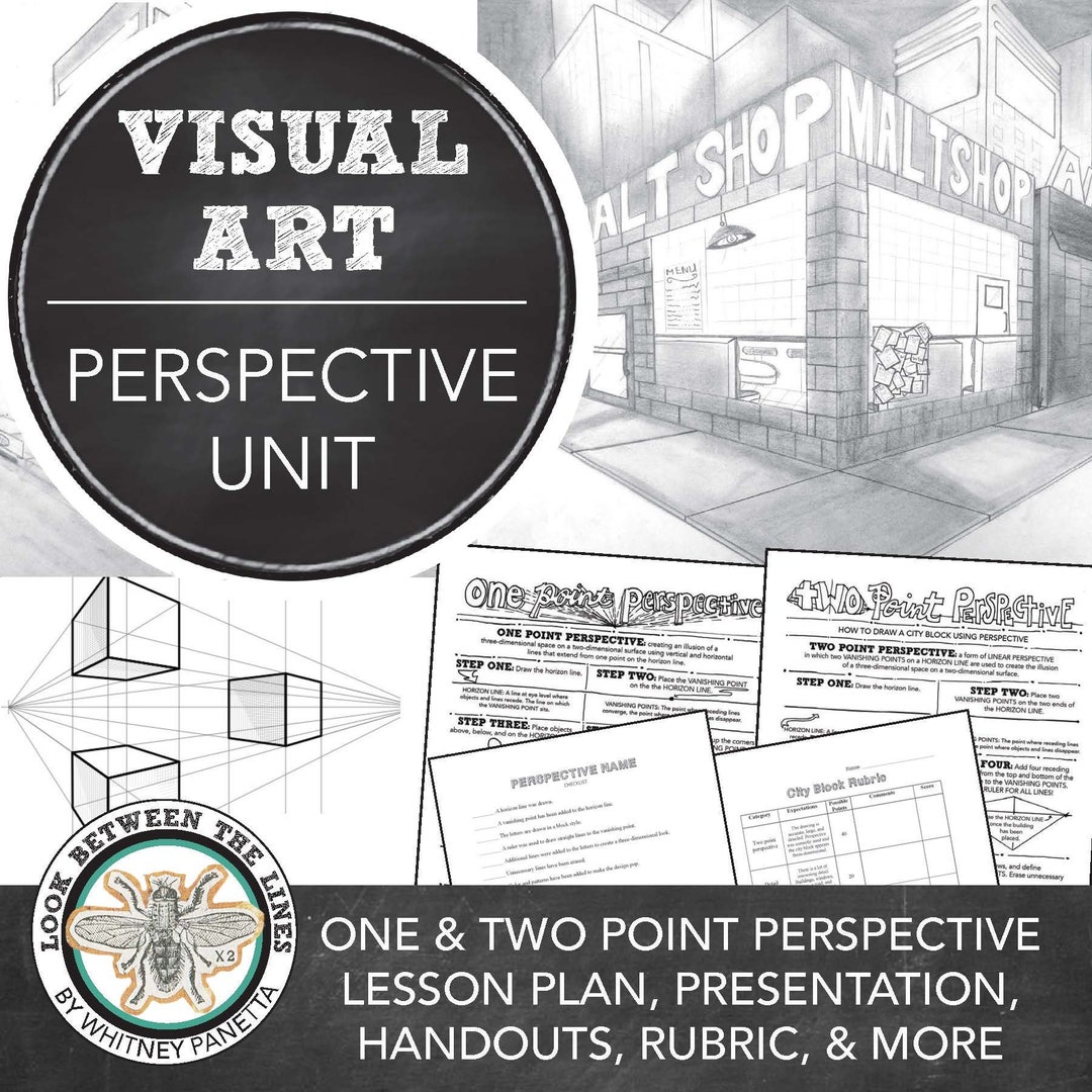 Drawing Basics Perspective Unit: One & Two Point Perspective in Visual ...
