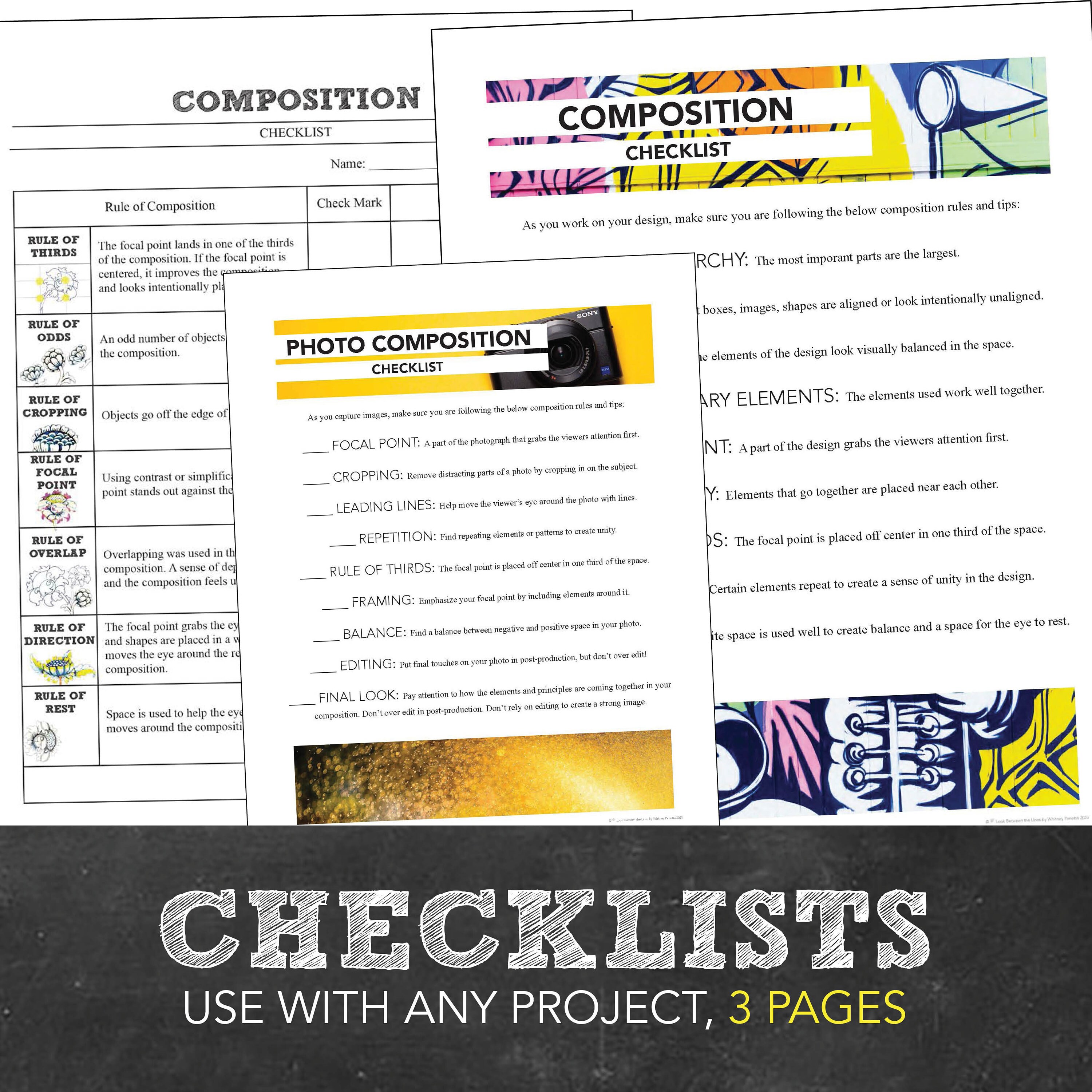 Rules of Composition Tips for General Art, Design, Photography Lesson ...