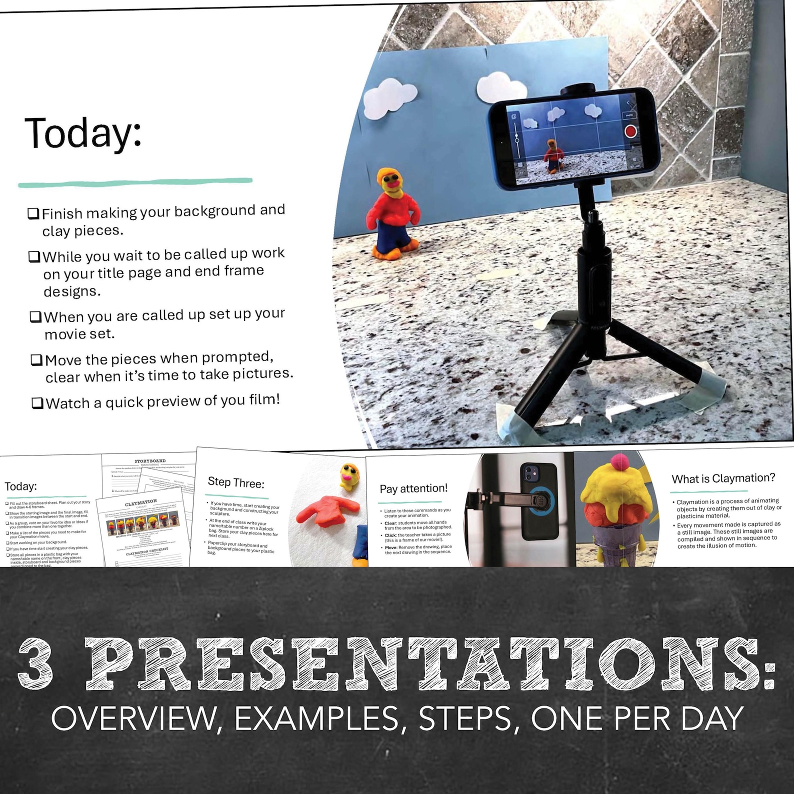Claymation Stop Motion Animation Art Project: Middle School Art - Etsy