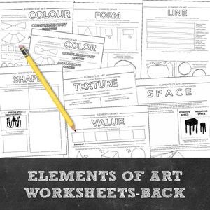 Middle, High School Introduction to Art Notebook: 30 Handouts ...
