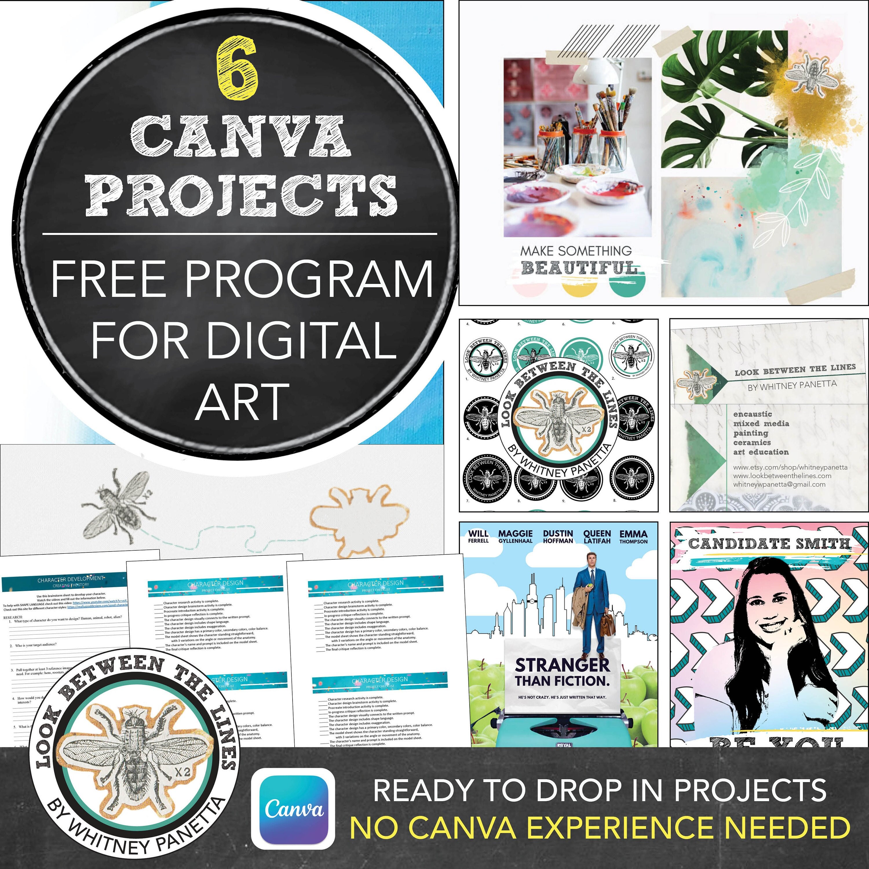 Canva Project Pack: Art Lessons, Homeschool Graphic Design Activities ...