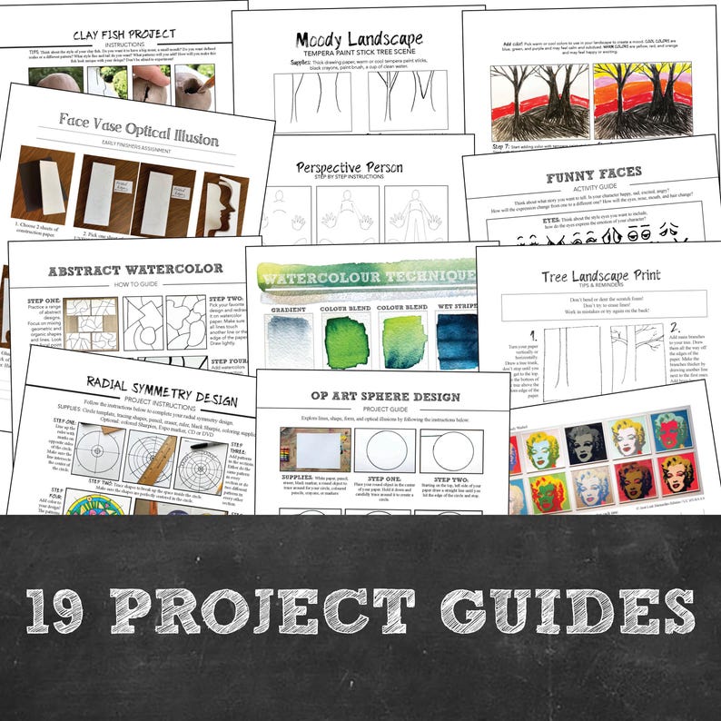 4th Grade Art Curriculum: Year-long Elementary Art Class - Etsy