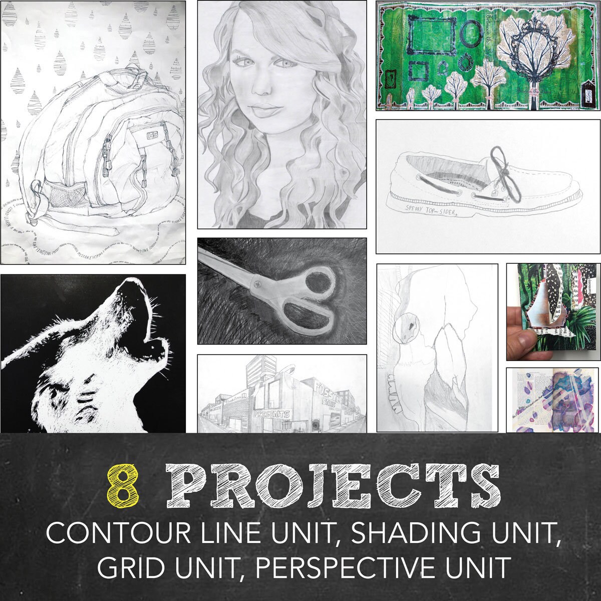 Drawing Curriculum: Semester Art Class - Middle & High School (digital ...