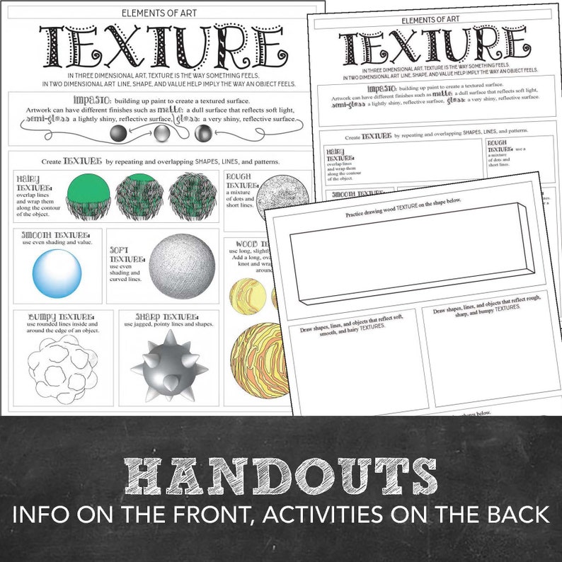 Elements of Art Worksheets: Activities & Lesson (digital) - Etsy