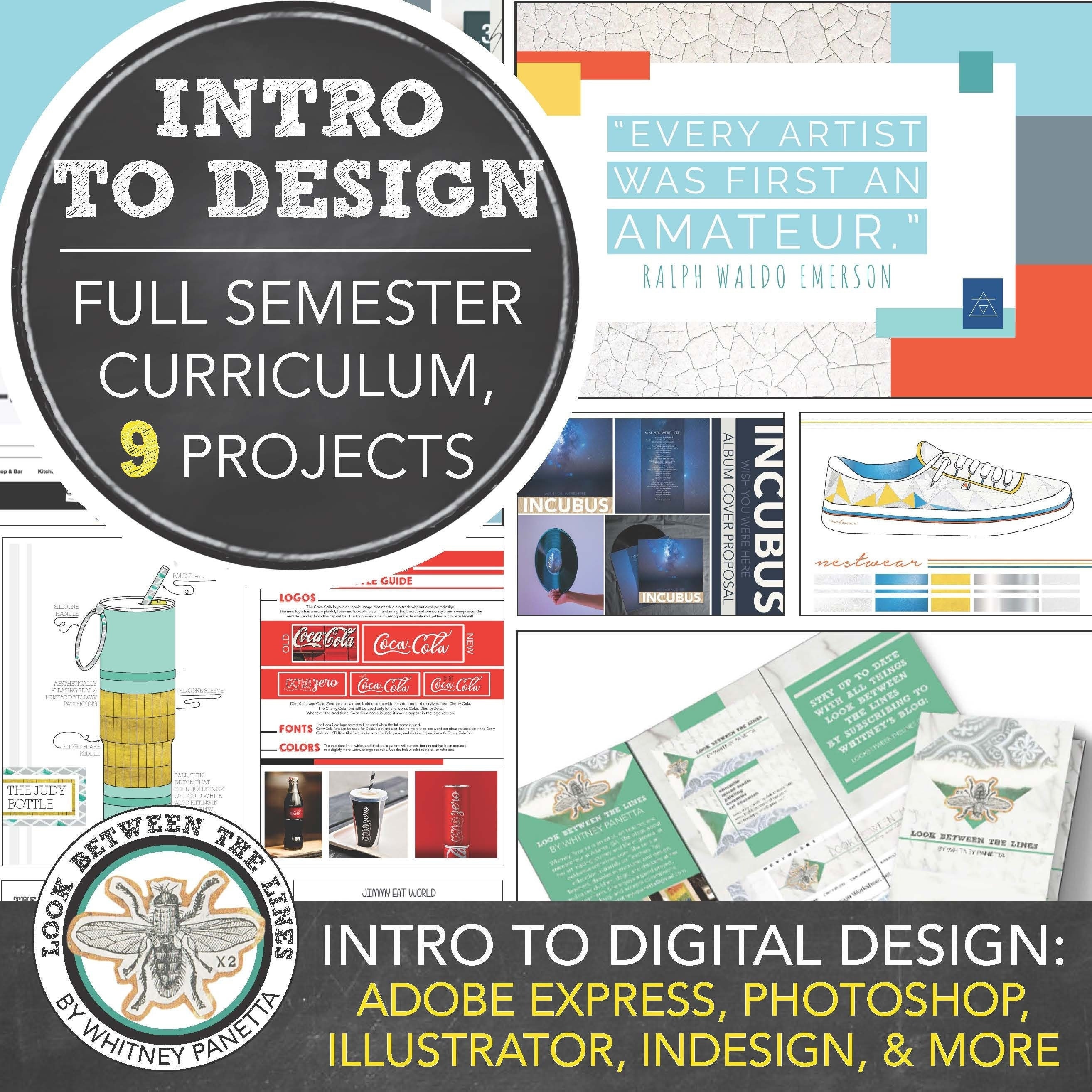 Art Curriculum Intro to Graphic Design for Middle School Art & High ...