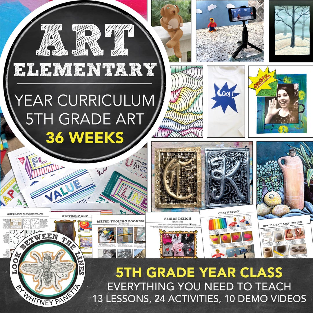 5th Grade Art Curriculum: Elementary Art Projects & Lessons - Etsy