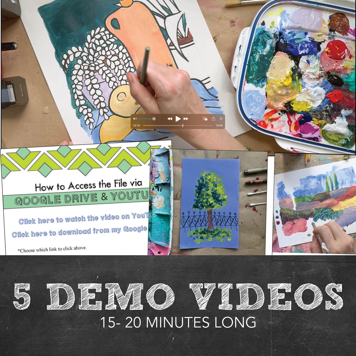 Elementary Art Painting Unit: 7 Projects for K to 5th Grade Art ...