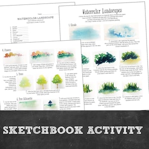 Watercolor Landscape Painting Project: Middle, High School Art Lesson ...