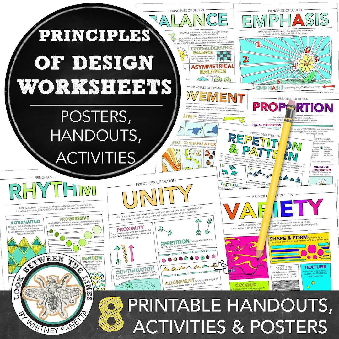 Principles of Design Worksheets, Activities, Posters, Using the ...