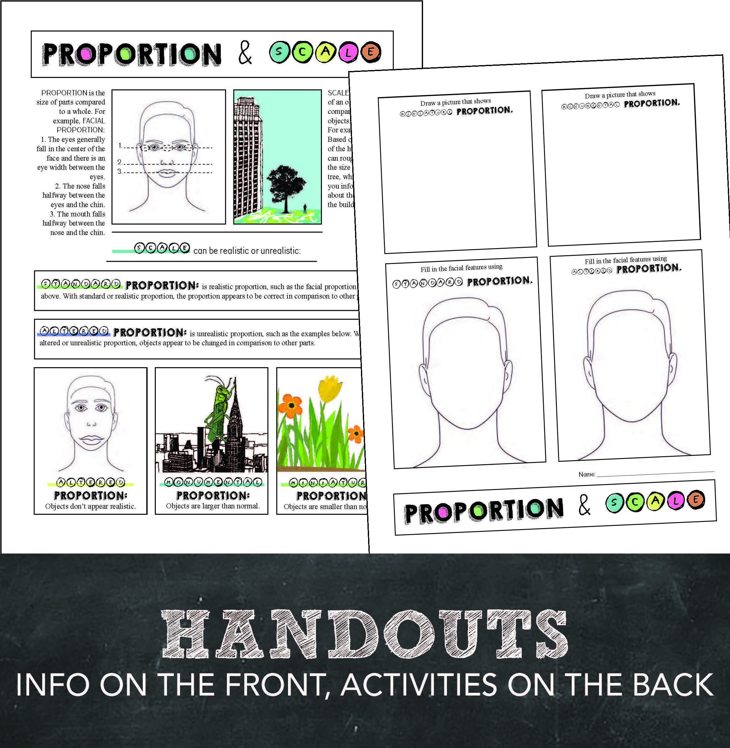 Principles of Design Worksheet, Activity, Sub Plan, Use the Elements of ...