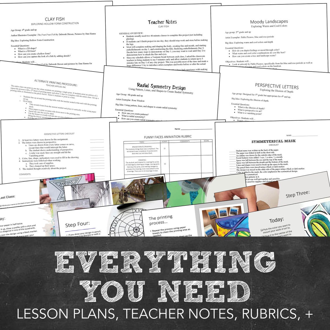 4th Grade Art Curriculum: Year-long Elementary Art Class - Etsy