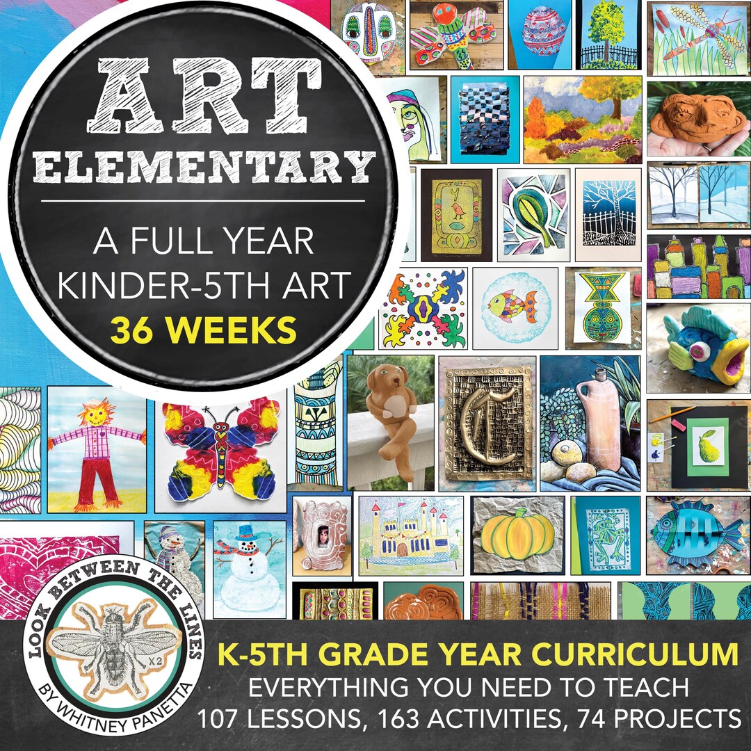 Year Elementary Art Curriculum in Kindergarten to 5th Grade Art Classes ...