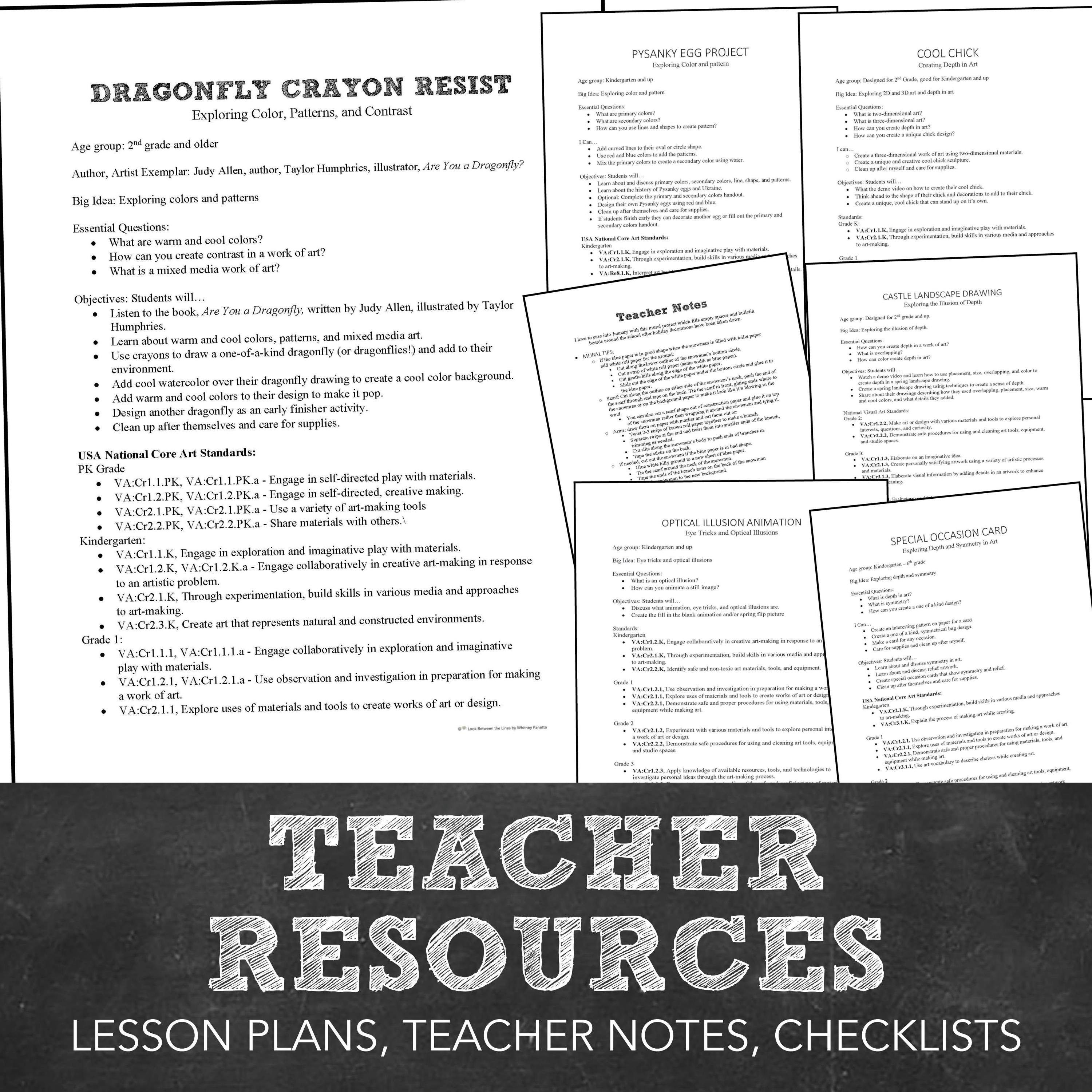 Elementary Spring Art Project Pack: 7 Lessons, 5 Projects - Etsy