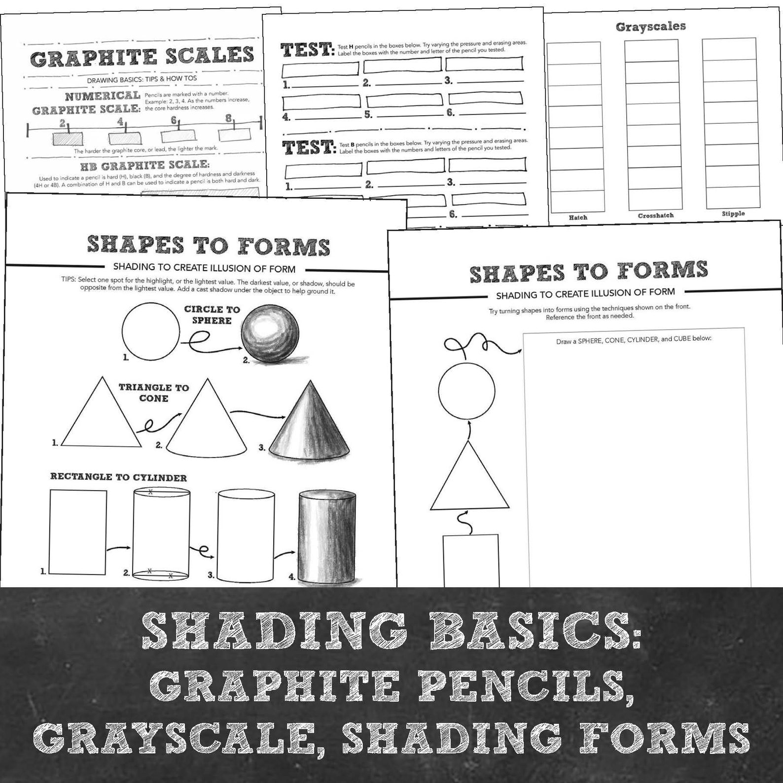 Middle, High School Introduction to Art Notebook: 30 Handouts ...