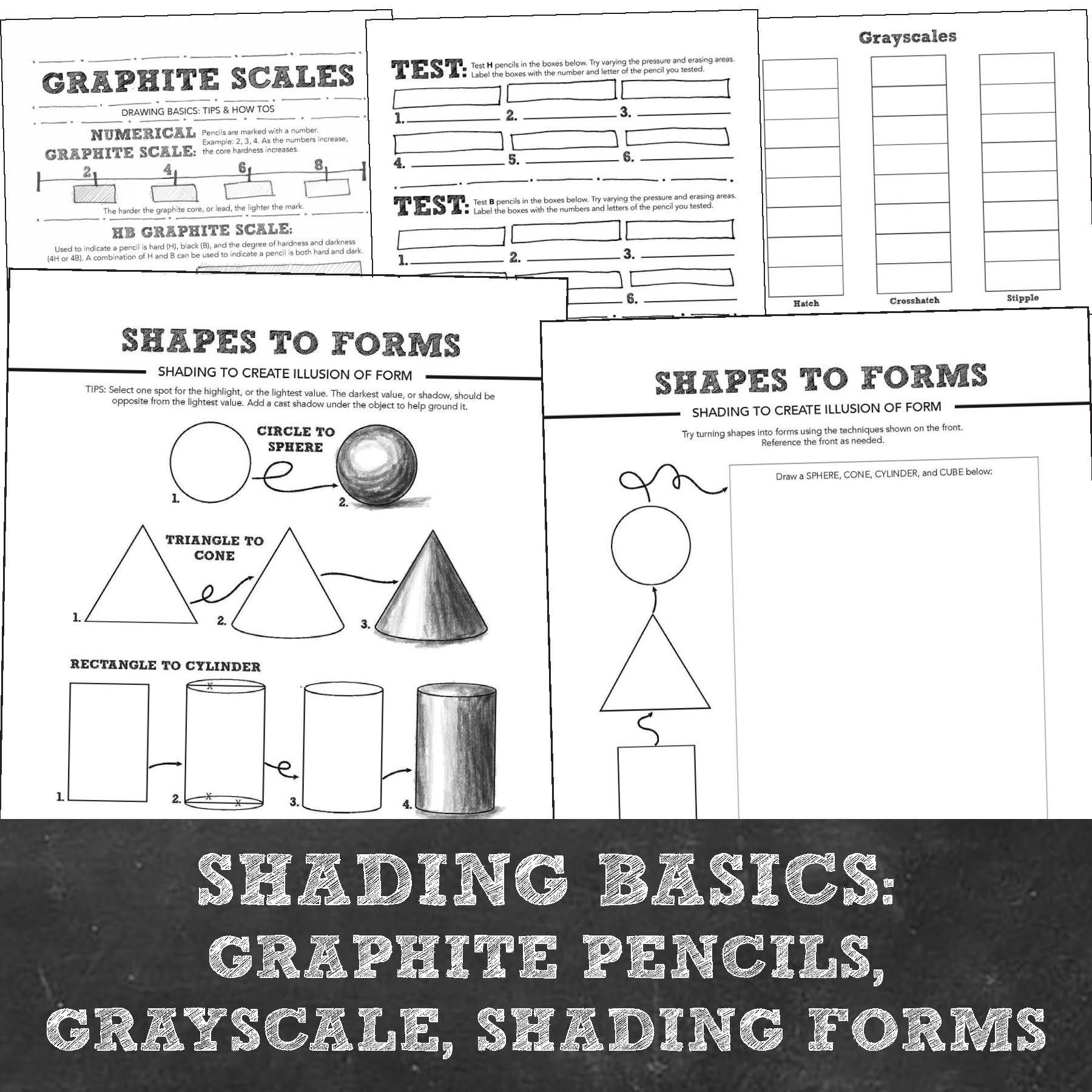 Middle, High School Introduction to Art Notebook: 30 Handouts ...