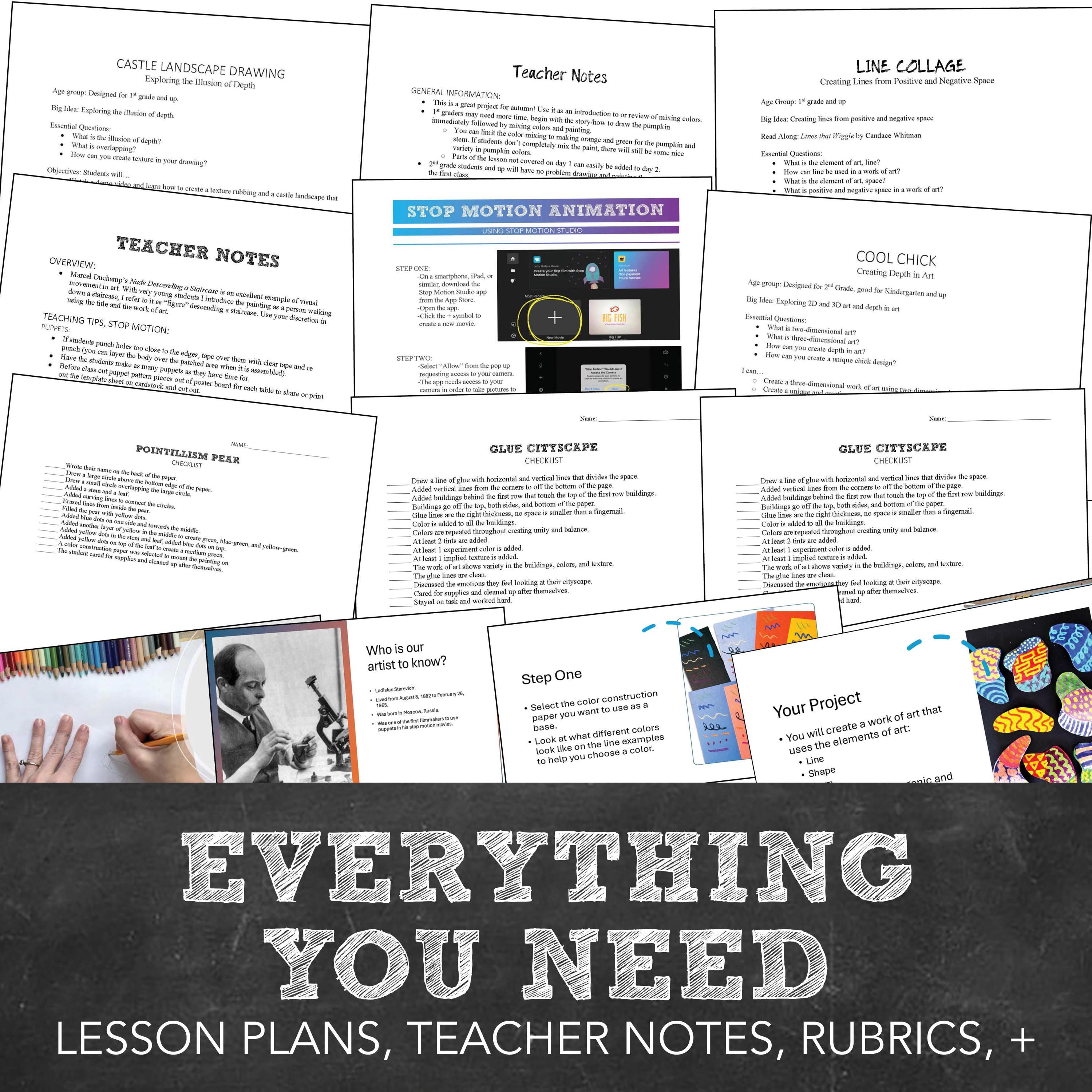 Elementary Art Curriculum: K-2 Art Projects & Lessons - Etsy
