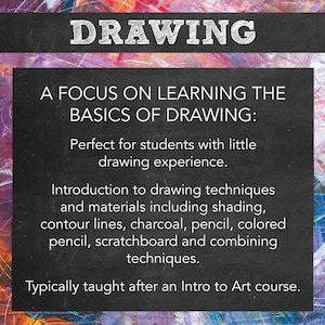 High School Art Lessons for Drawing Curriculum W Projects, Plans ...