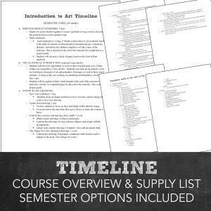 Drawing Curriculum: Semester Art Class - Middle & High School (digital ...