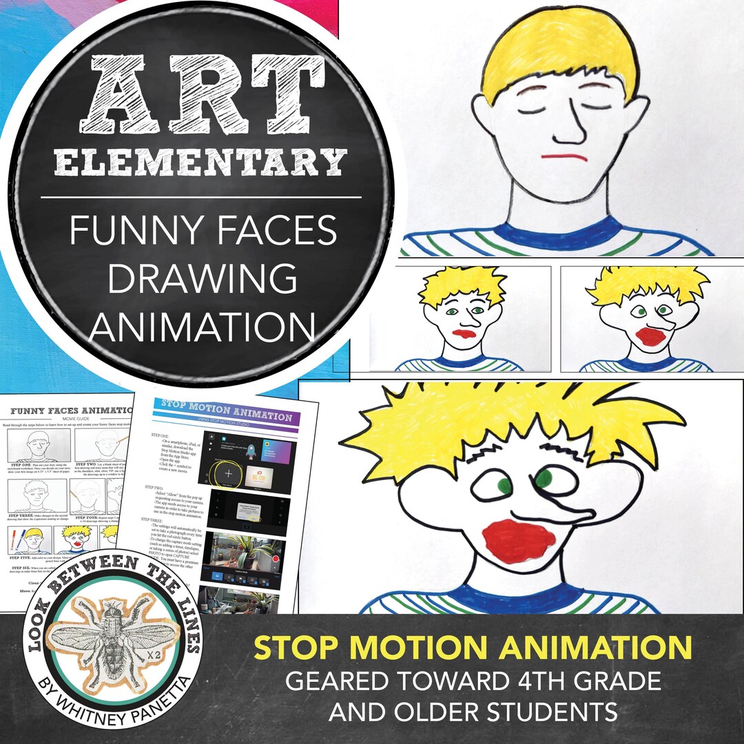 Stop Motion Animation Drawing Digital Art Lesson Elementary Art Project ...