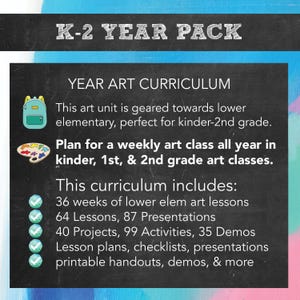 Elementary Art Curriculum: K-2 Art Projects & Lessons - Etsy