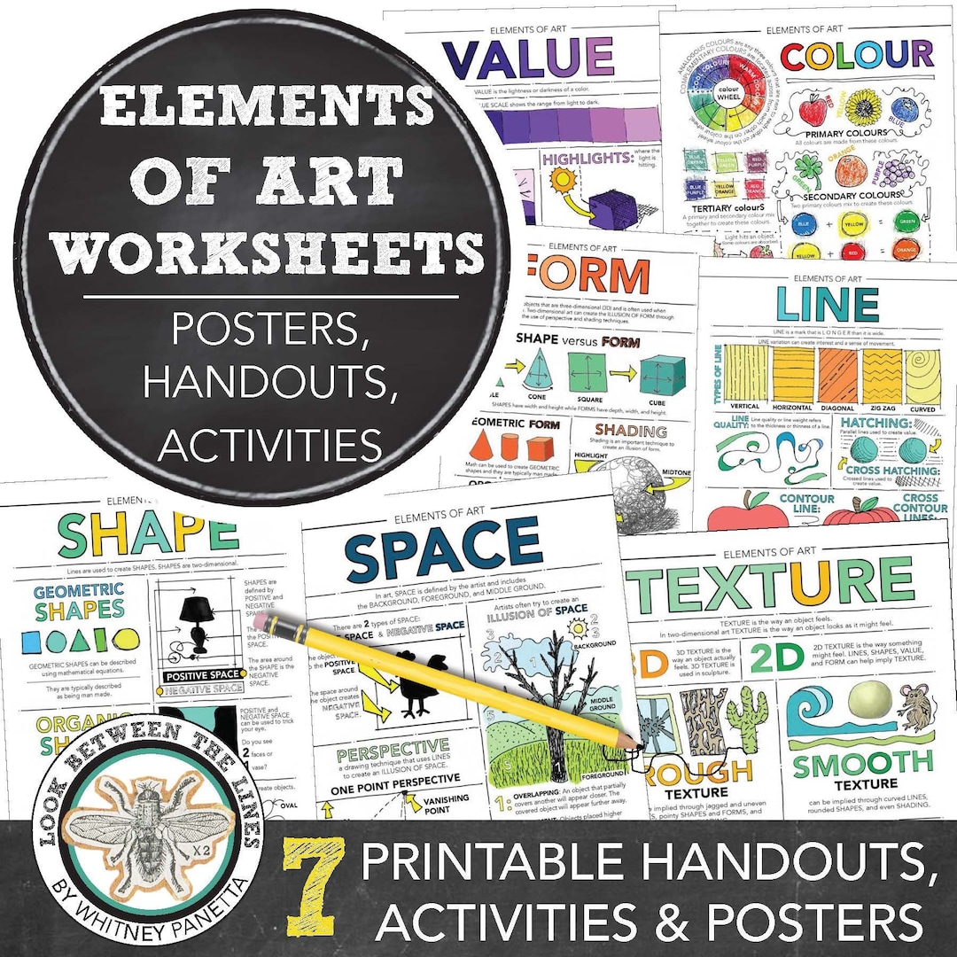 Elements of Art Worksheets, Activities, Lesson, Posters Elementary ...