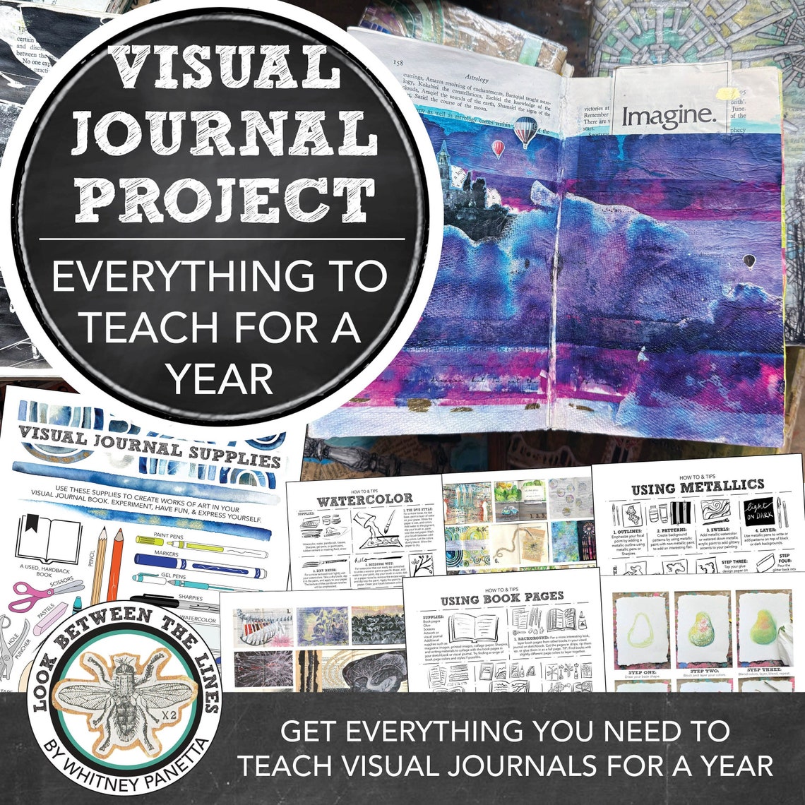 Visual Journal Project Pack: Everything for a Year of Junk Journals - Etsy