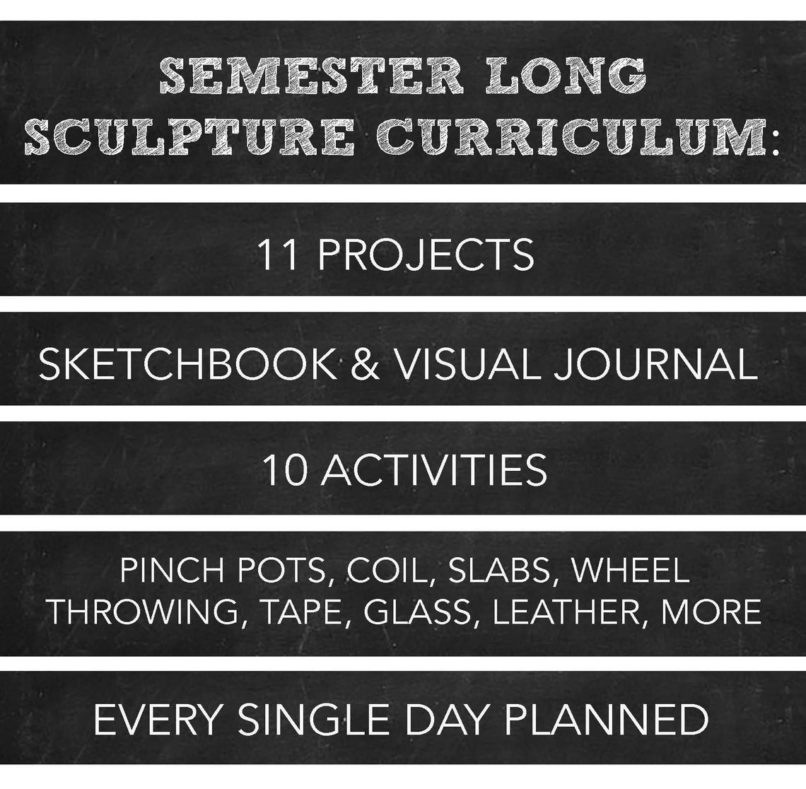Middle, High School Art Intro to Sculpture & Ceramics: Semester Long ...