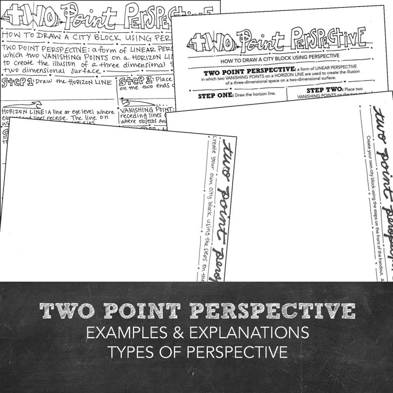 Drawing Basics Perspective Unit: One & Two Point Perspective in Visual ...