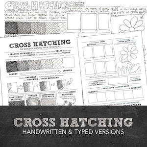 Shading Worksheets: Middle & High School Art (printable) - Etsy