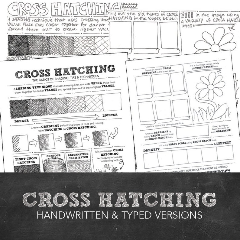 Shading Worksheets for Drawing in Middle School Art High - Etsy