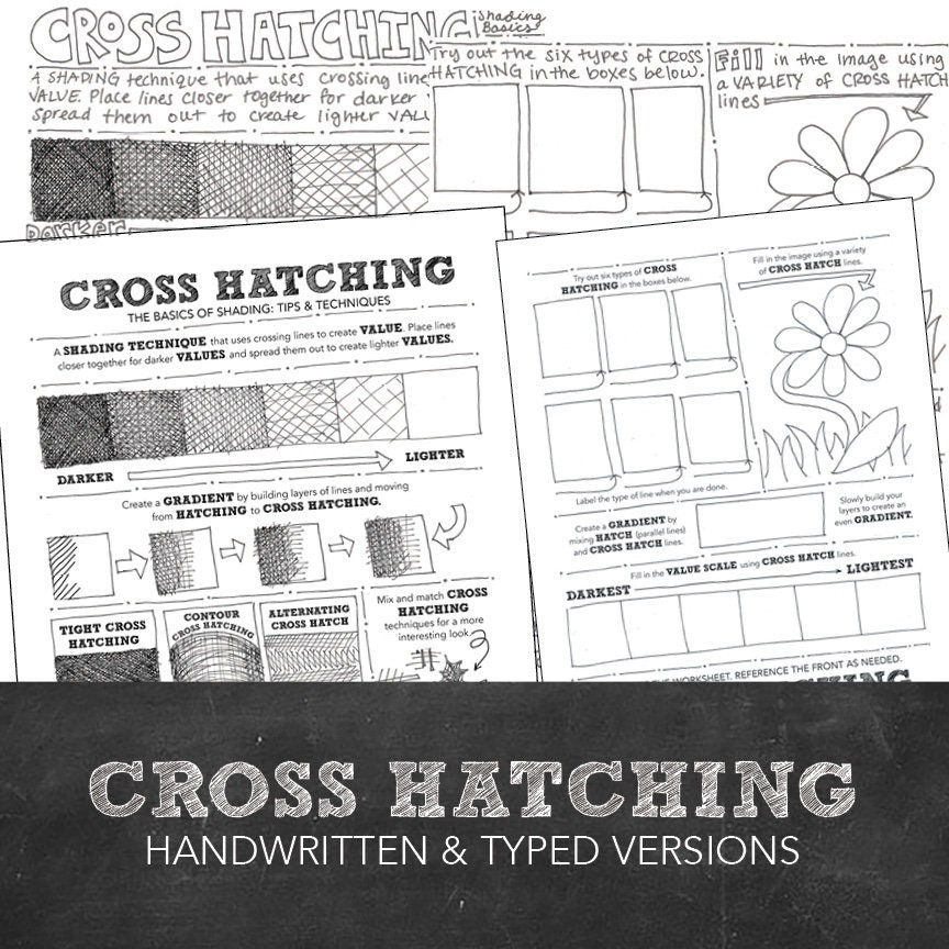 Shading Worksheets for Drawing in Middle School Art High - Etsy