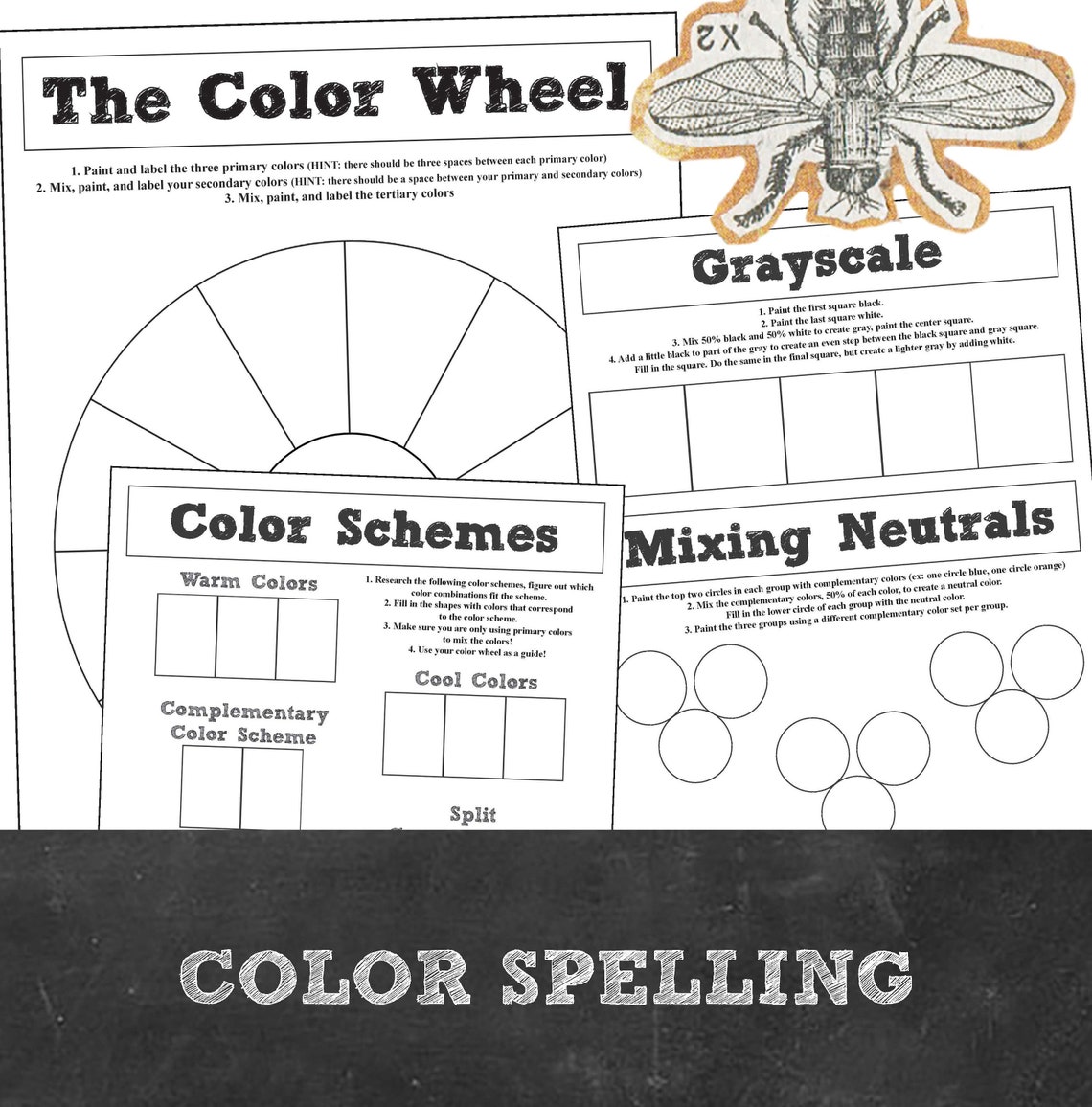 Elementary, Middle, or High School Art: Color Theory & Color Mixing ...