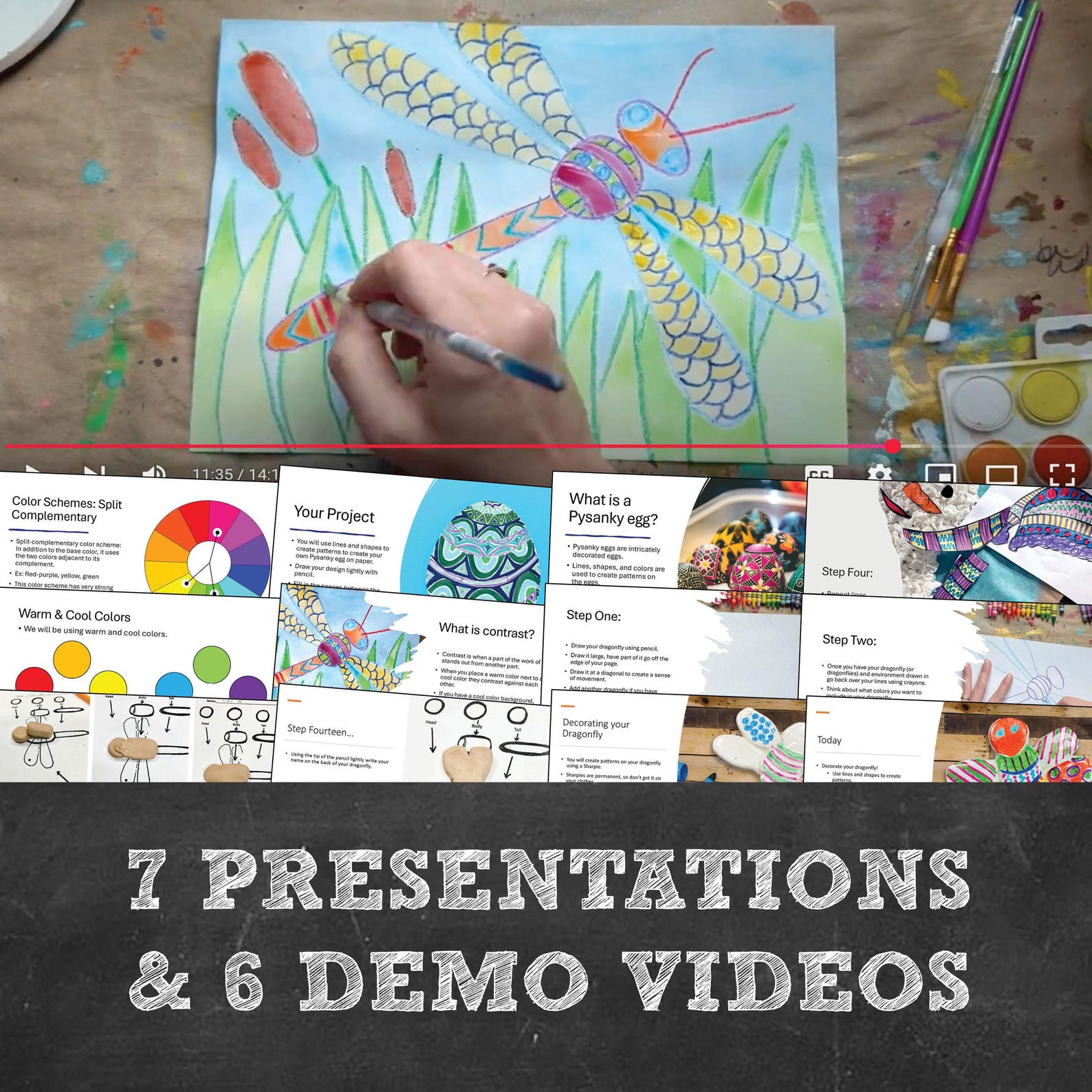 Elementary Spring Art Project Pack: 7 Lessons, 5 Projects - Etsy