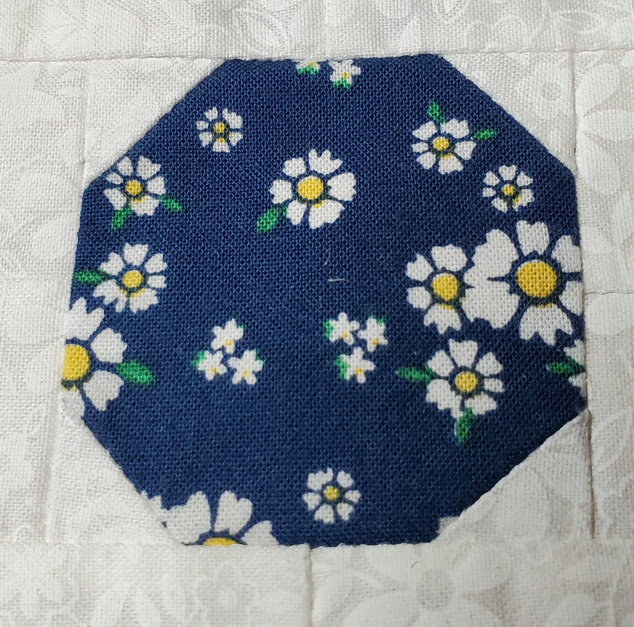 Set of 6 Inch Quilted White Flower Hot Pads - Etsy