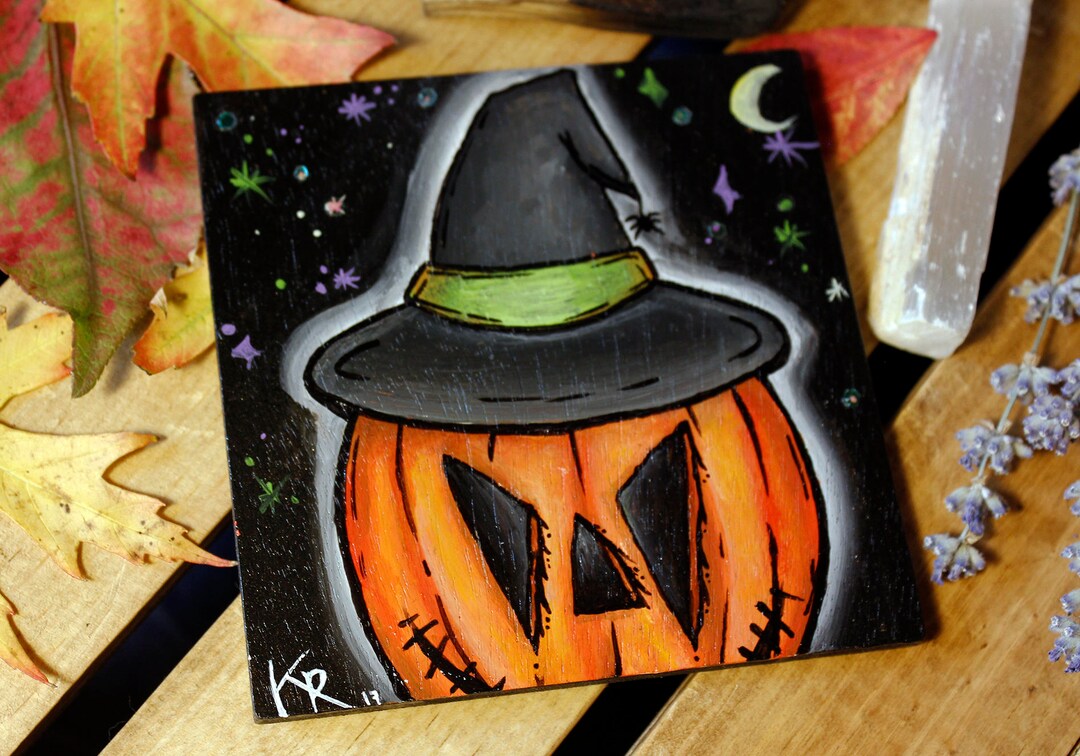 Jack-o-lantern Original Artwork by Intoxikate Designs - Etsy