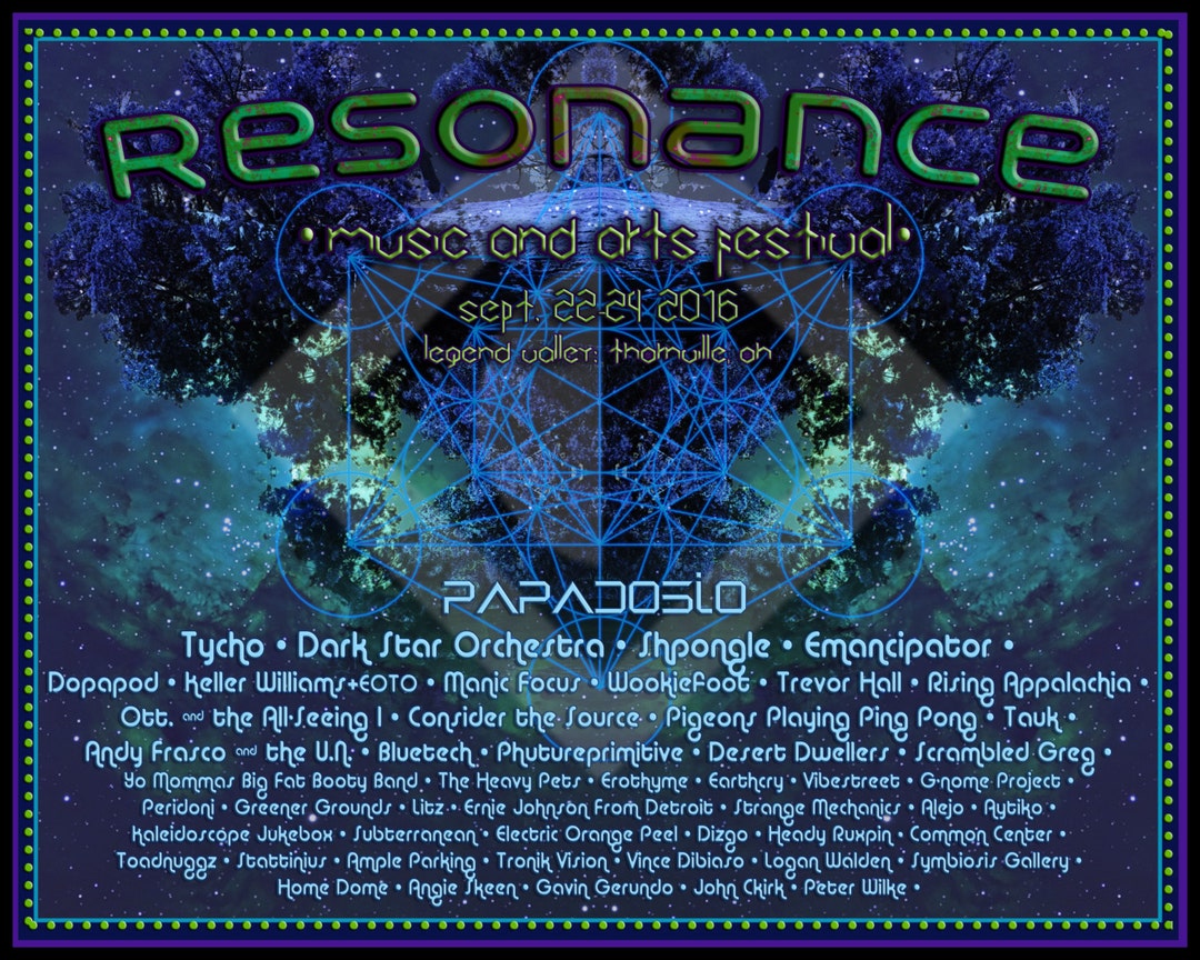 Resonance Music Festival 2016 Event Poster - Etsy
