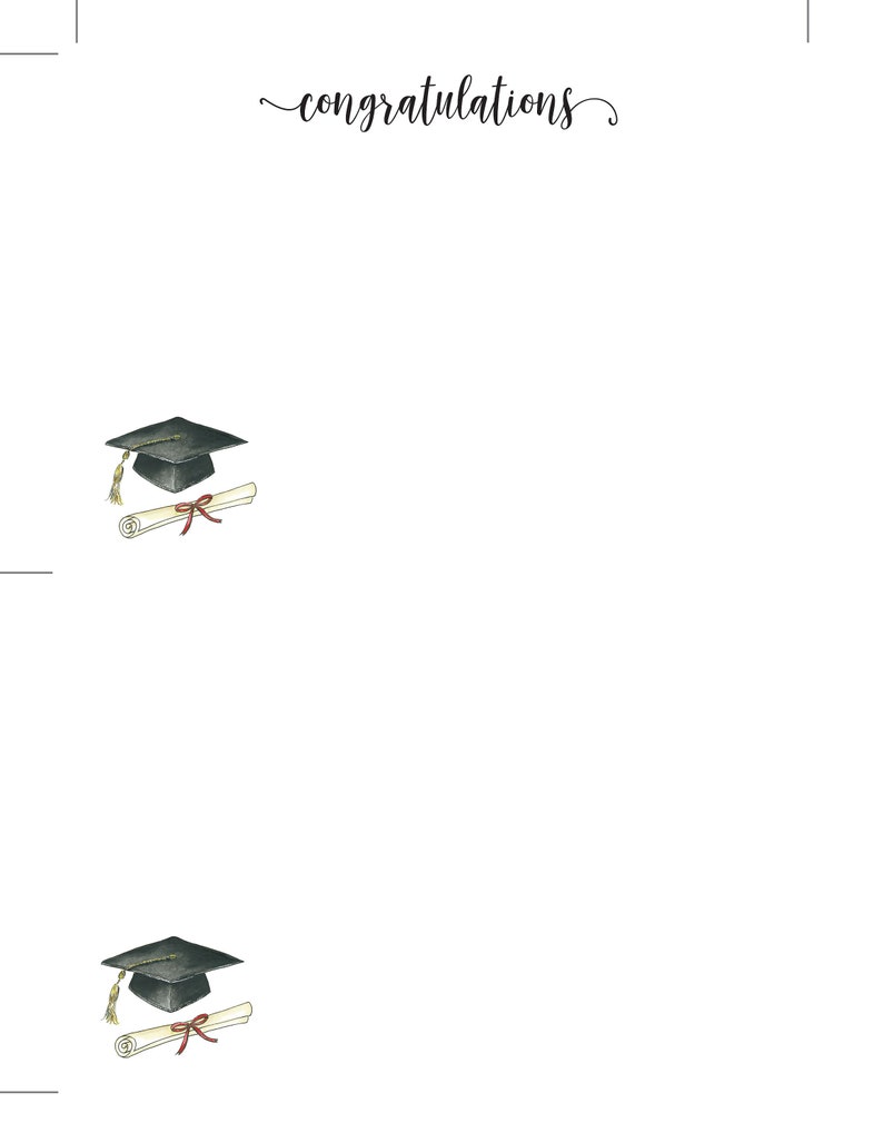 Printable Graduation Note Cards Graduation Digital | Etsy