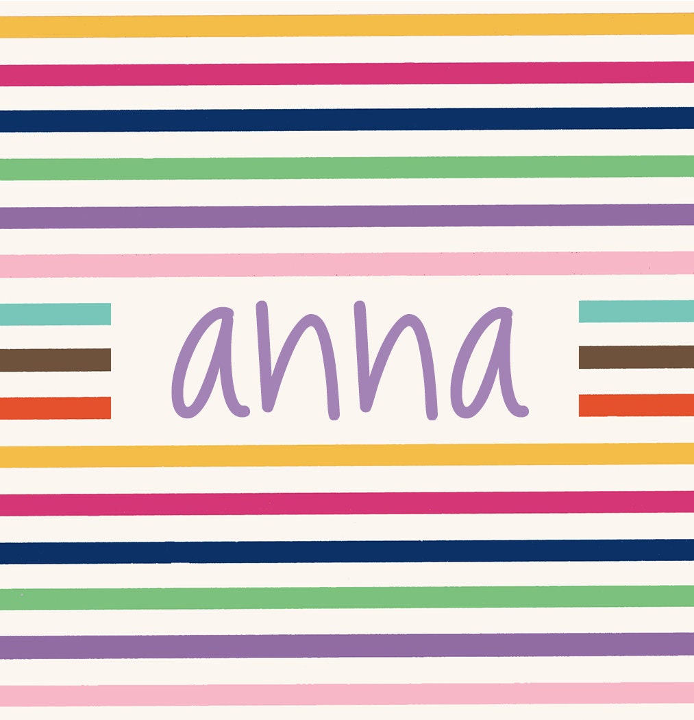 Colorful Stripes Personalized Sticky Note Cube Post Note Sticky Notes ...