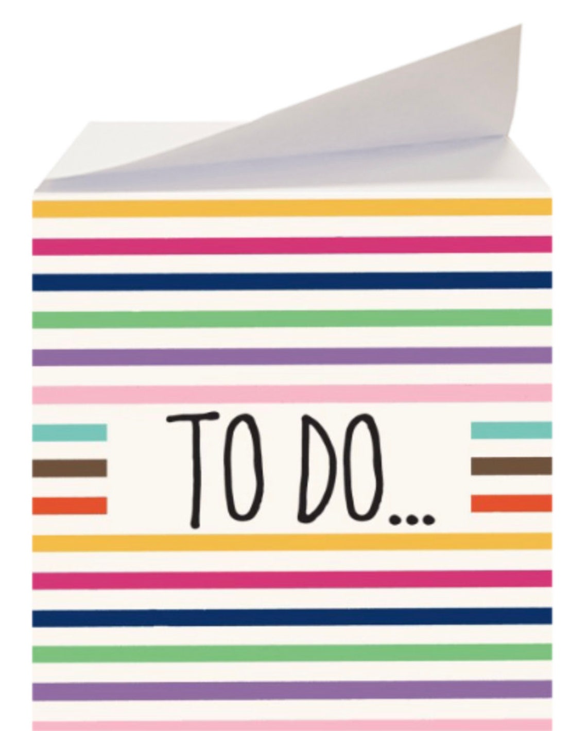 Colorful Stripes Personalized Sticky Note Cube Post Note Sticky Notes ...