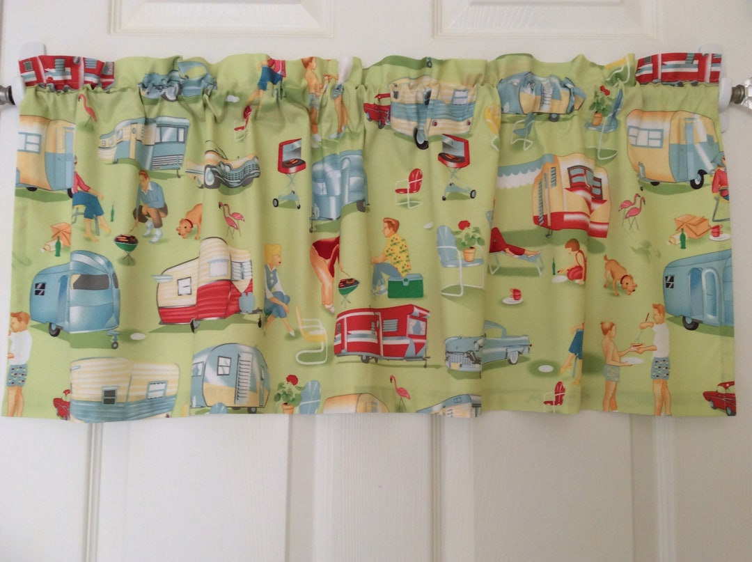 Campers RV Bicycles Valance 41" Wide and 12" or 15" Long/height in 100% ...