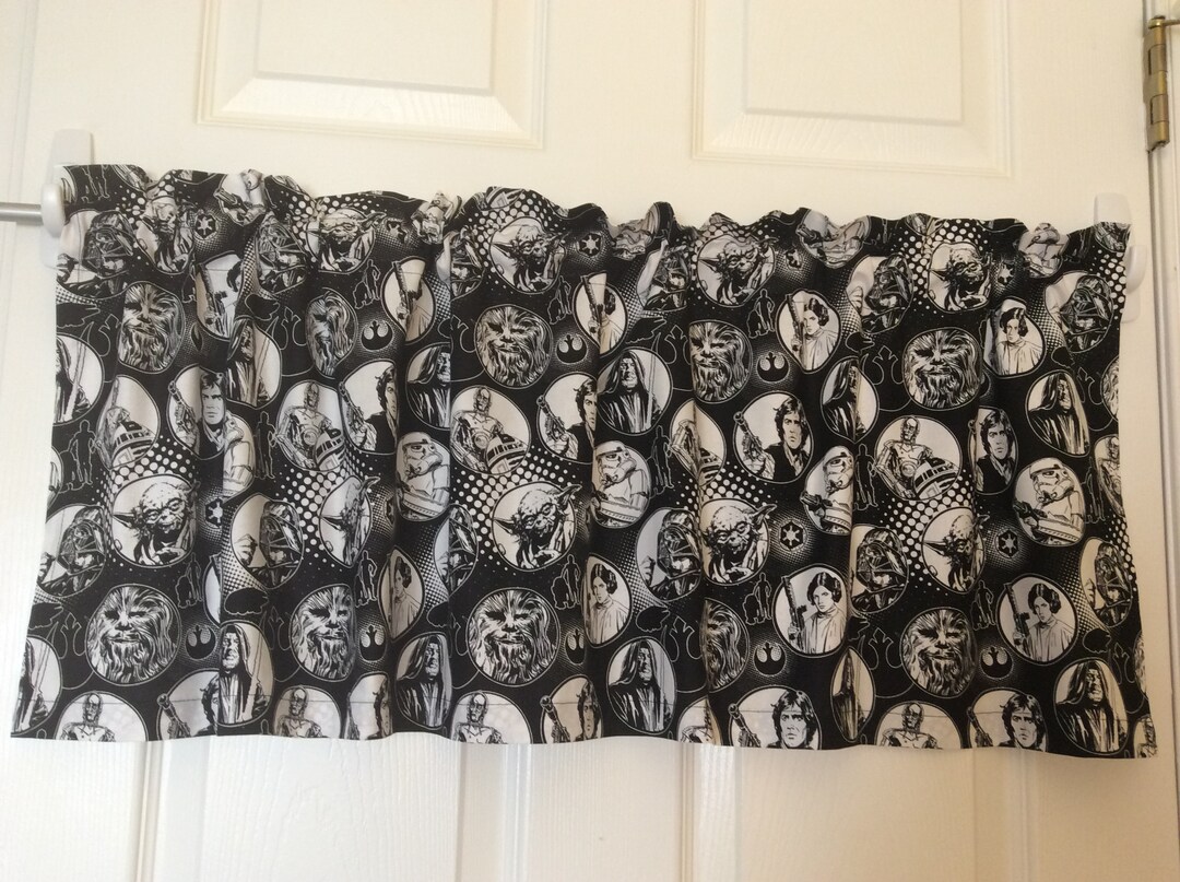 Star Wars Characters Valance 42" Wide and 15" Long/height in 100% ...